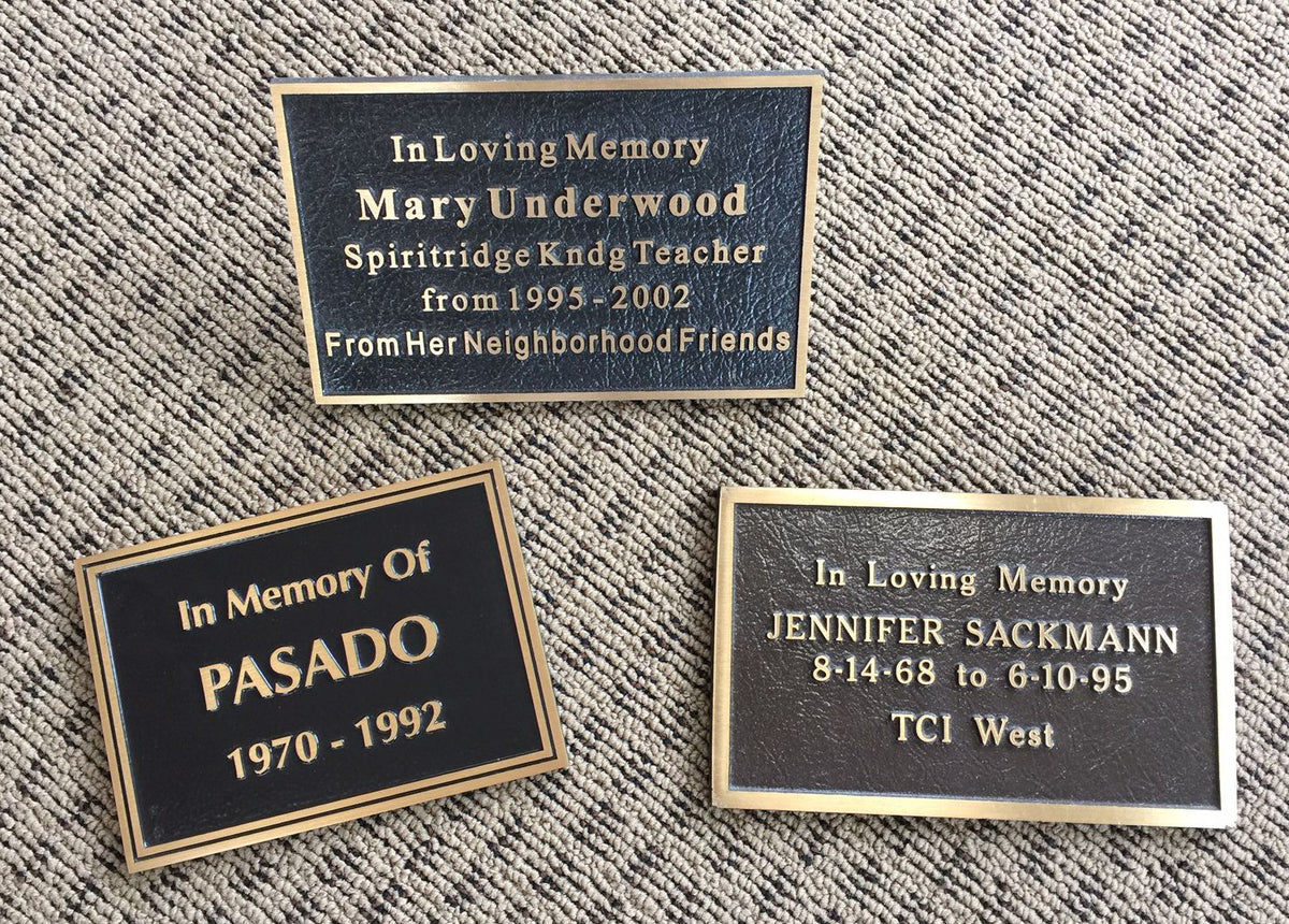 Cast Bronze Memorial Plaques – Washington Awards